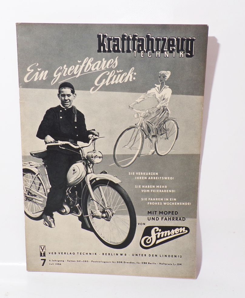 KFT Kraftfahrzeug Technik 1954 bis 1958 DDR Oldtimer Zeitschrift ...