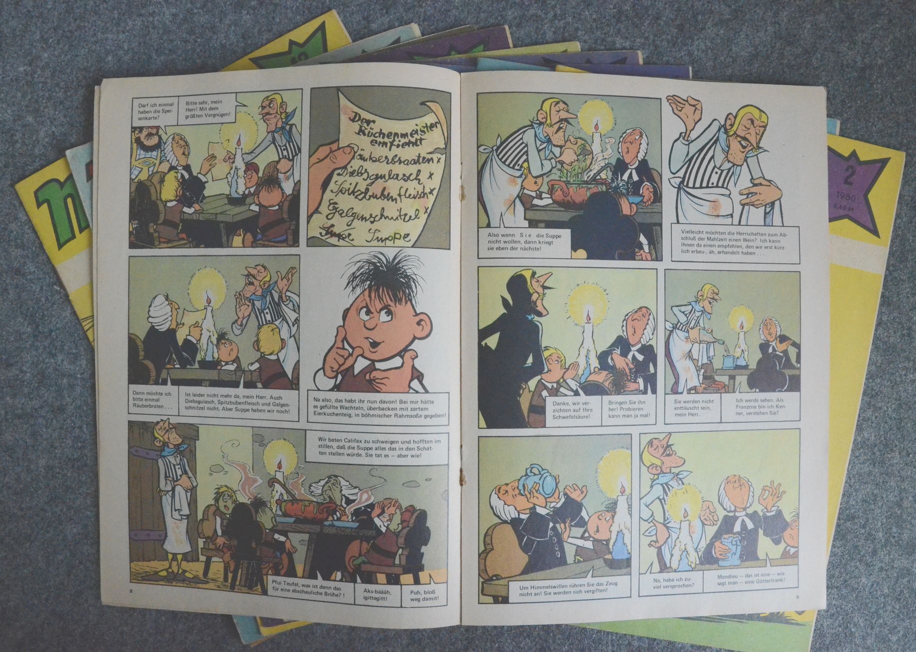 DDR Comic 1 Jahrgang Abostempel 1980 Mosaik Kinderzeitschrift Abrafaxe ...