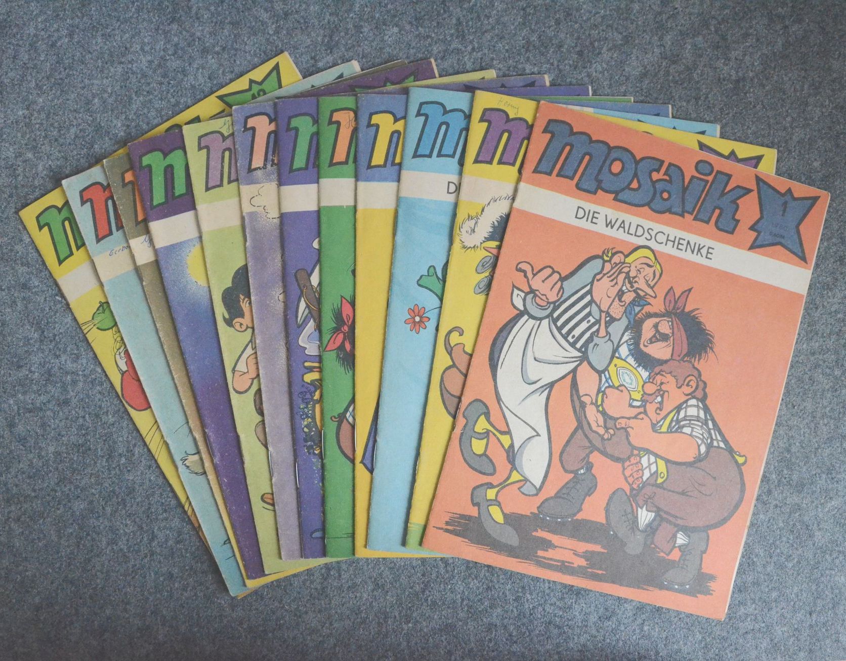 DDR Comic 1 Jahrgang Abostempel 1980 Mosaik Kinderzeitschrift Abrafaxe ...