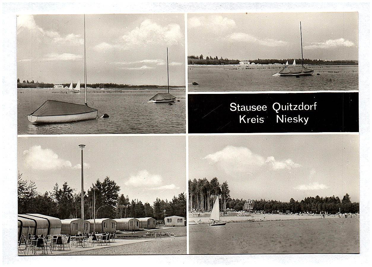 Ak Stausee Kreis Niesky Quitzdorf Segelboothafen Kollm Ost DDR | Ak516