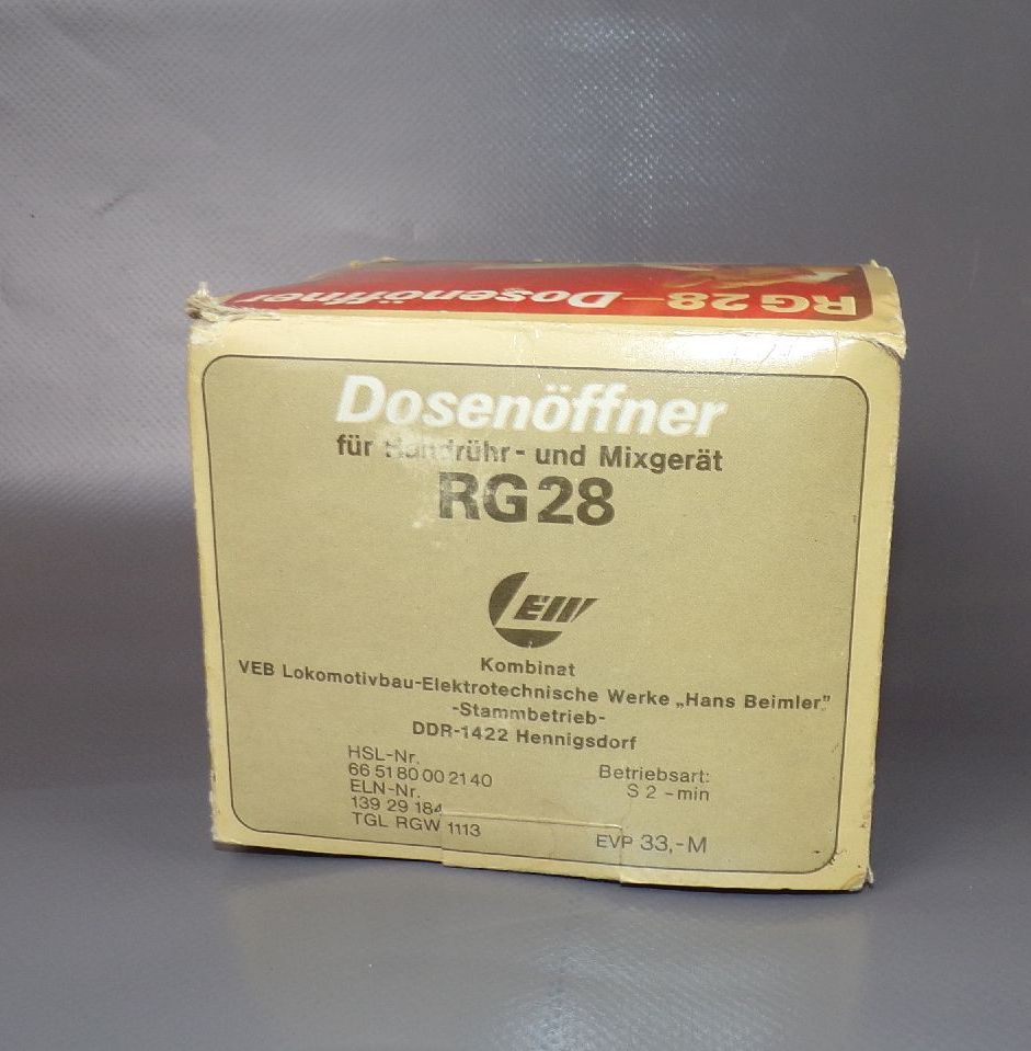 RG28 Dosenöffner Zusatzgerät für Handrührgerät mit Originalkarton | 22894