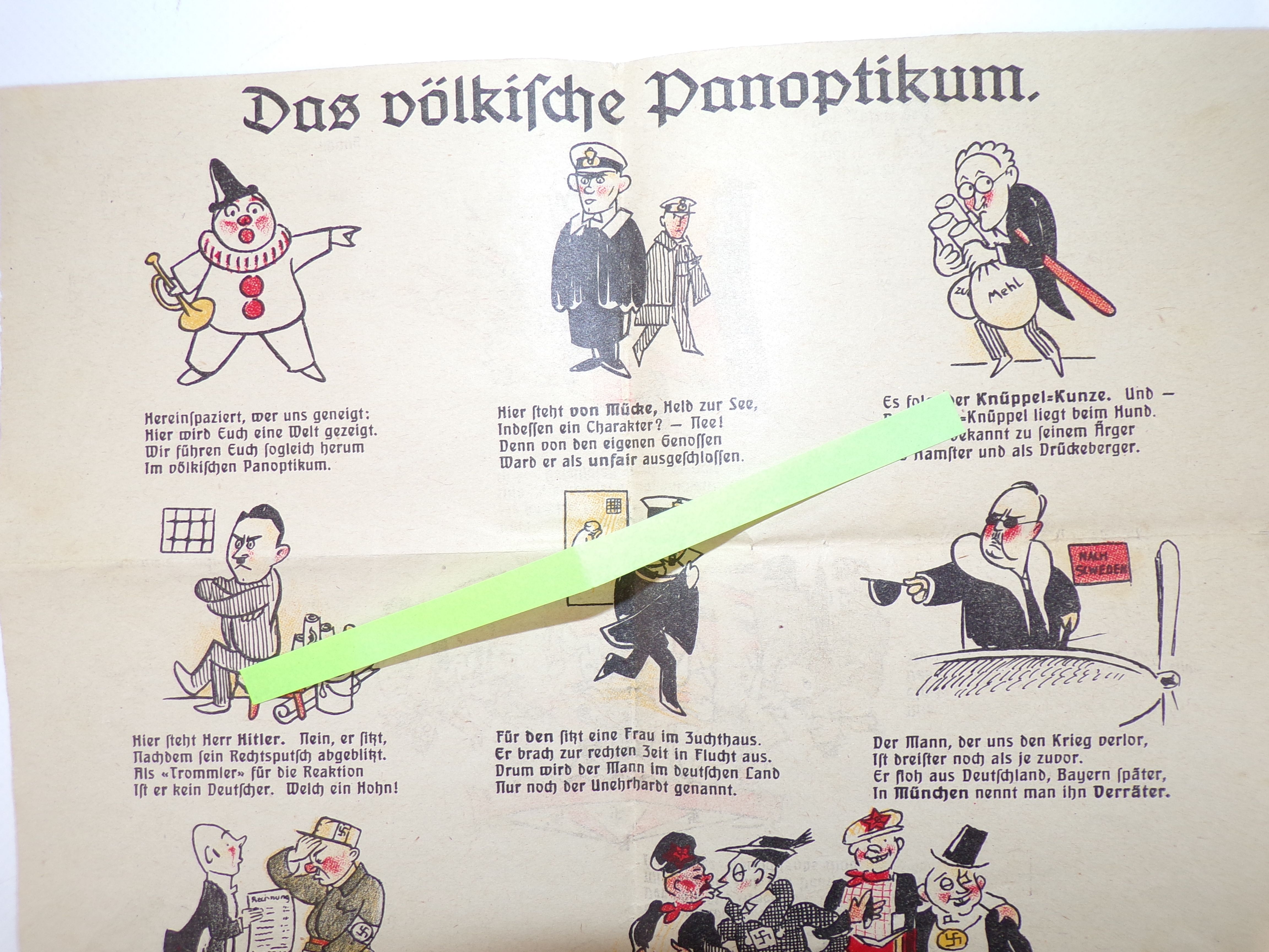 Das völkische Panoptikum Weimarer Republik Widerstand Original ...