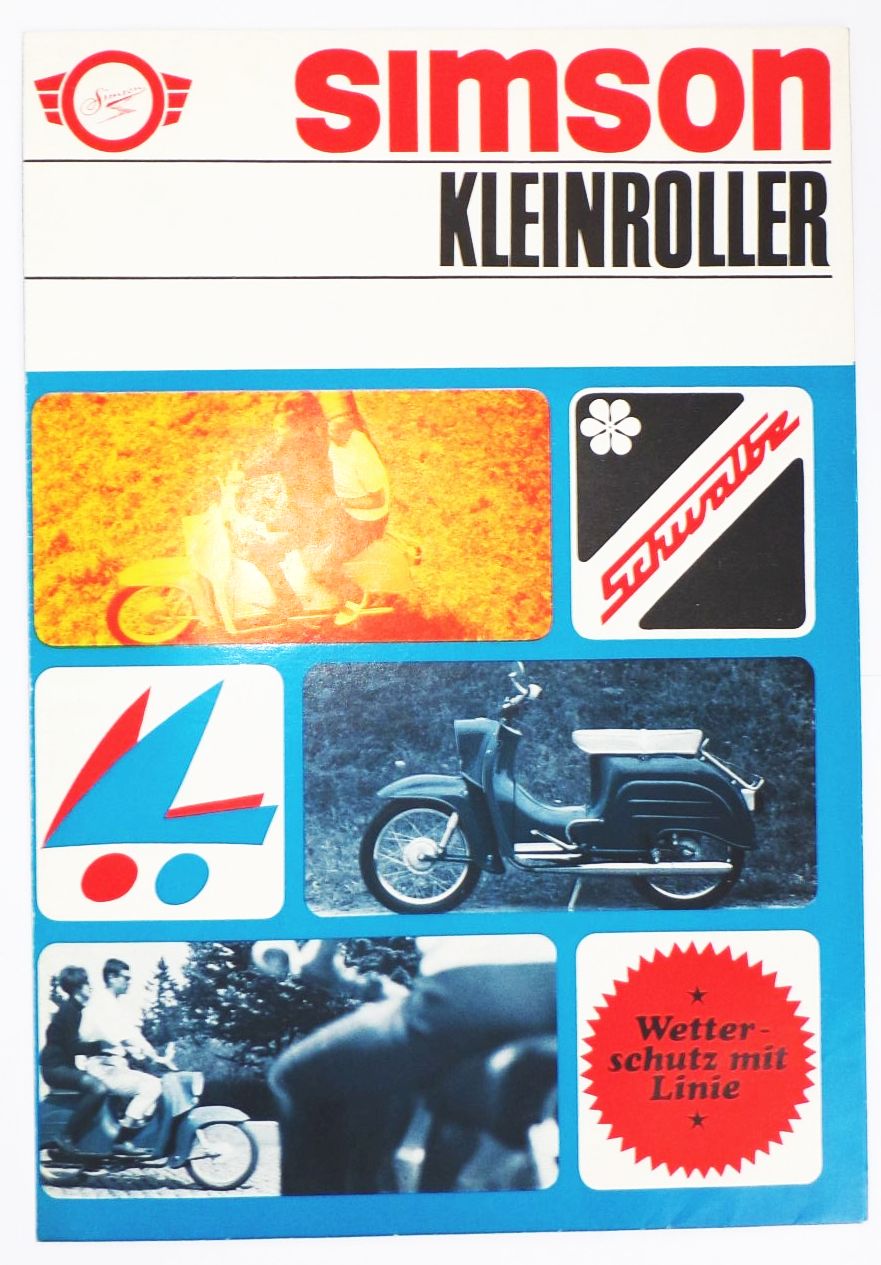 Simson Kleinroller Prospekt 1970 Vintage | 19495