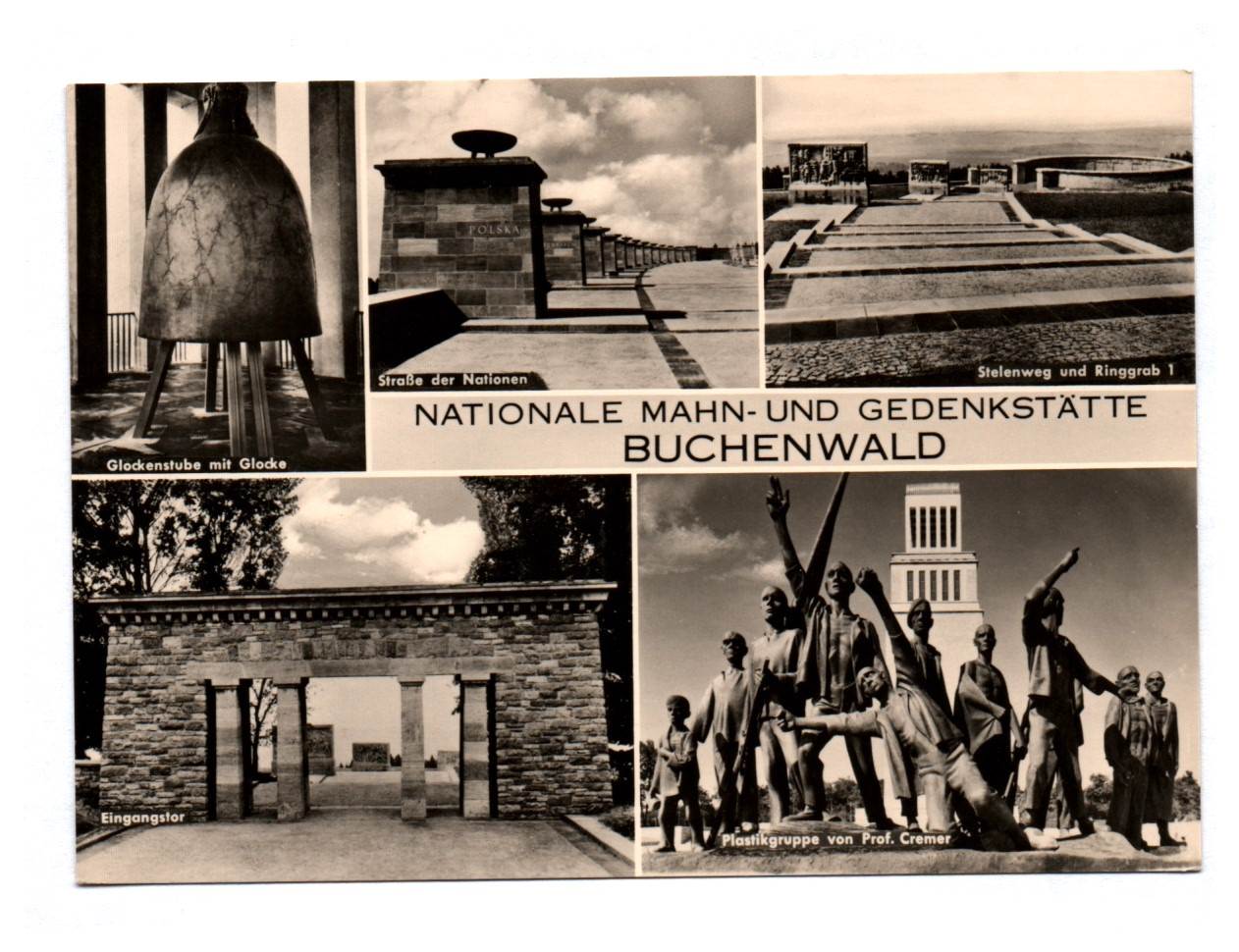 Ak Nationale Mahn und Gedenkstätte Buchenwald Glockenstube Steinweg und ...