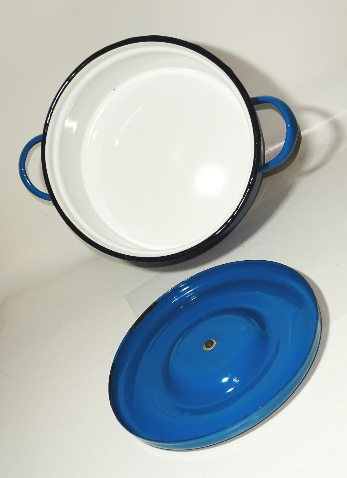 Emaille Töpfe Topf Set 3 Stück Petrol Kochtopf Deko Topfset | 13625