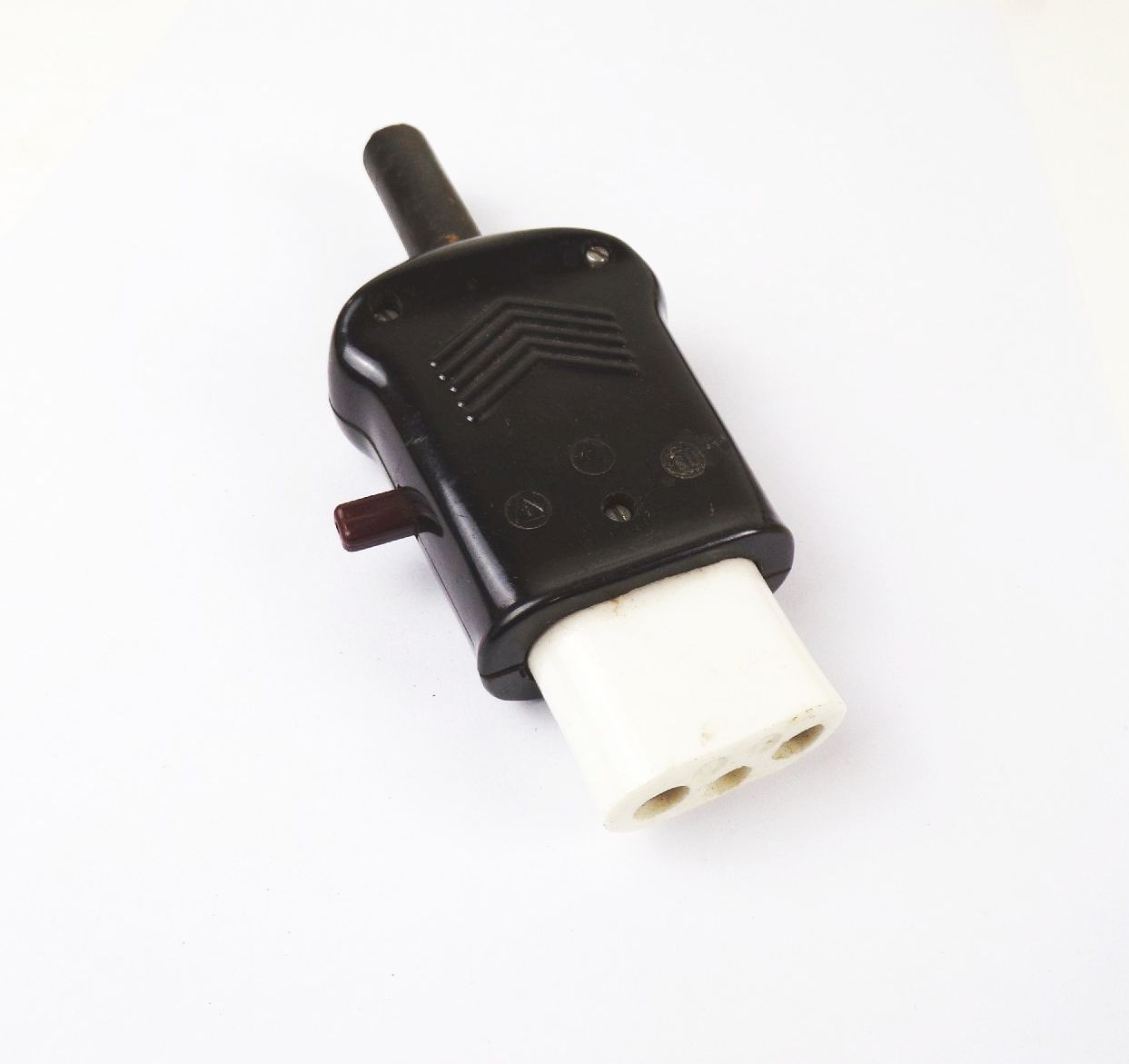 Alter Stecker Keramik Bakelit Gerätestecker Stromstecker ...