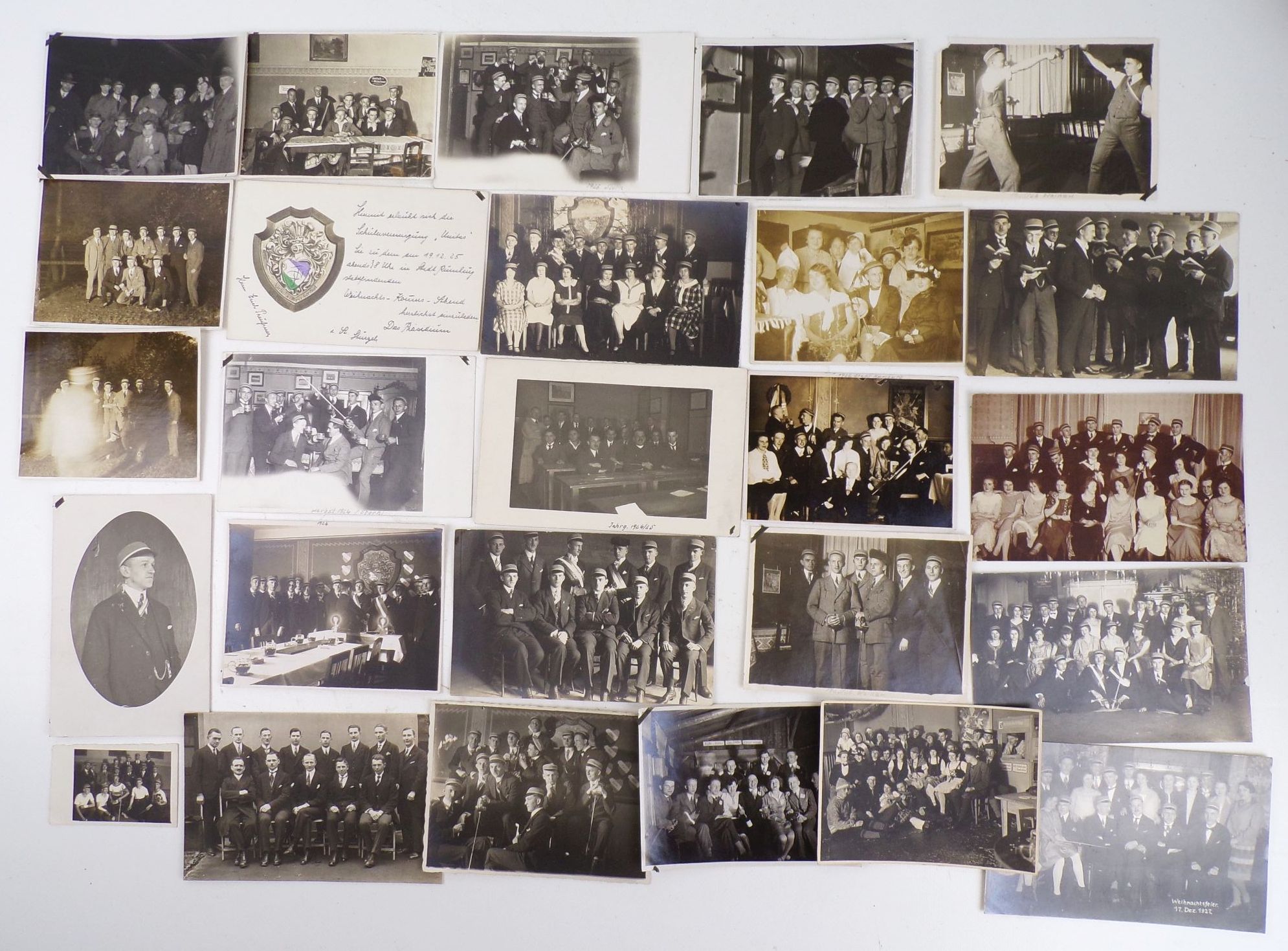 Konvolut Studentika 26 Fotos Zittau 1925 Burschenschaft Studenten | 18955