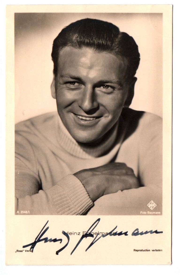 Autogramm Ak Heinz Engelmann Schauspieler Ufa 1940er Ross Verlag | 5465