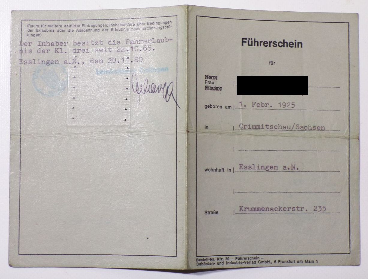Klasse 4 Fhrerschein
