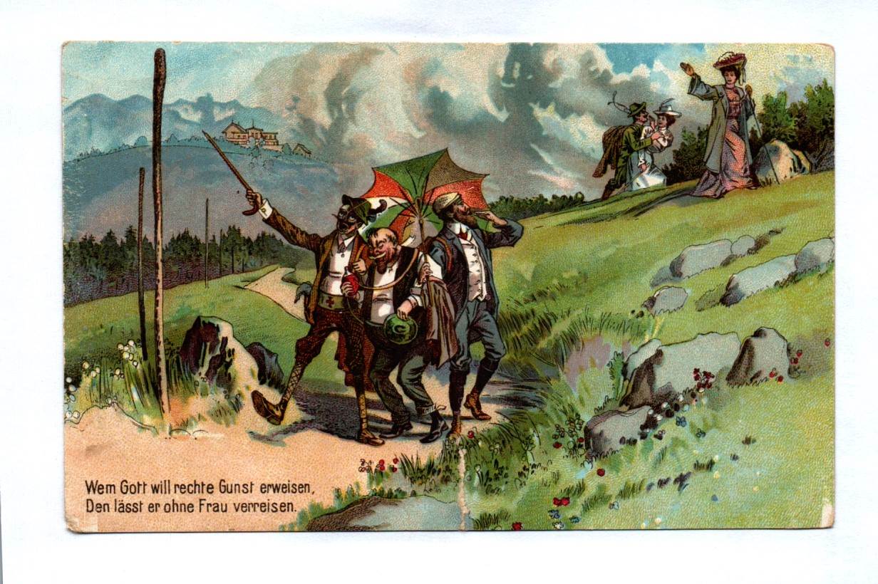 Ak Spruch Wem Gott will rechte Gunst erweisen Motivkarte | 18077