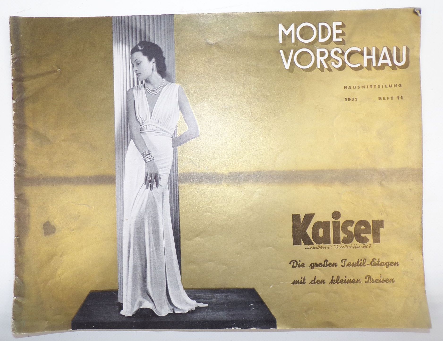 Mode Vorschau Art Deco Modezeitschrift Kaiser Wilsdruffer Straße 7 ...