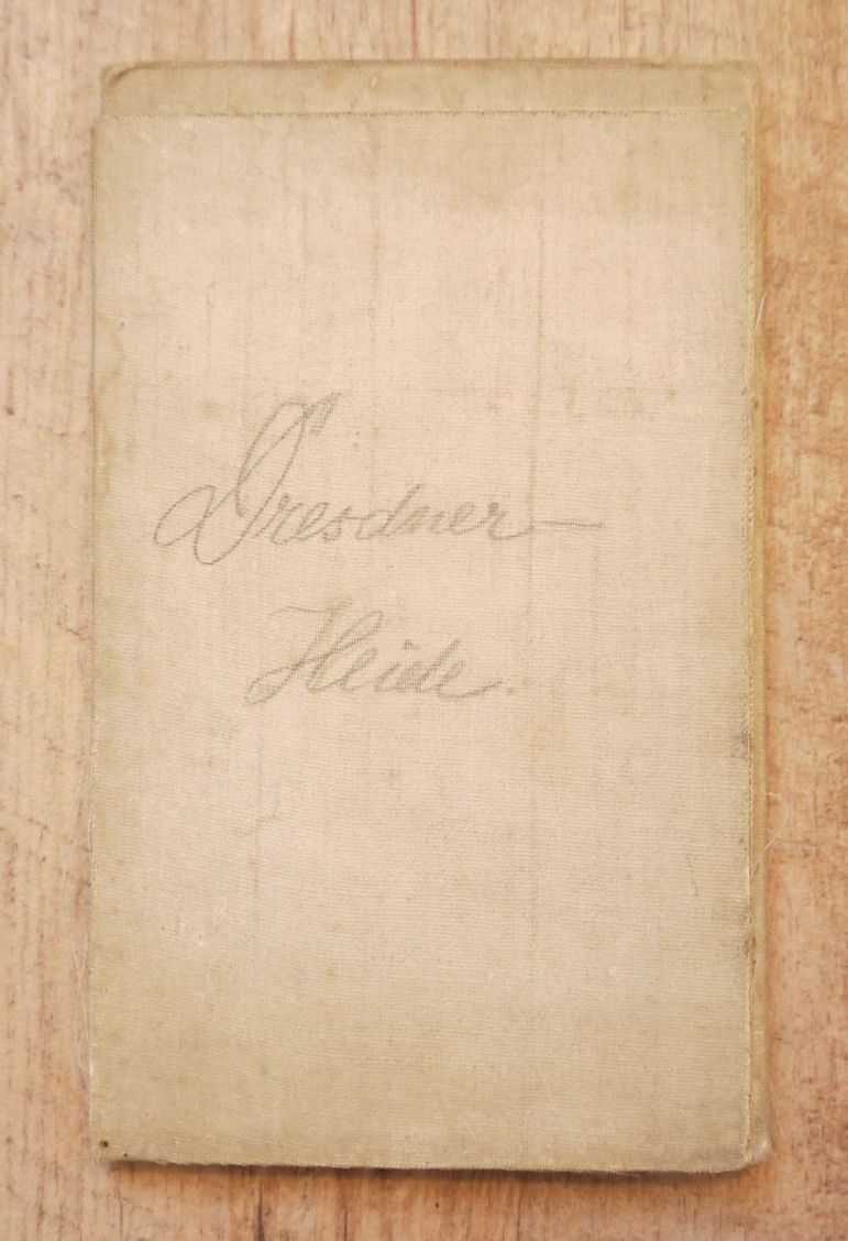 Leinenlandkarte Karte der Dresdner Heide 1890 alte Landkarte | 18186