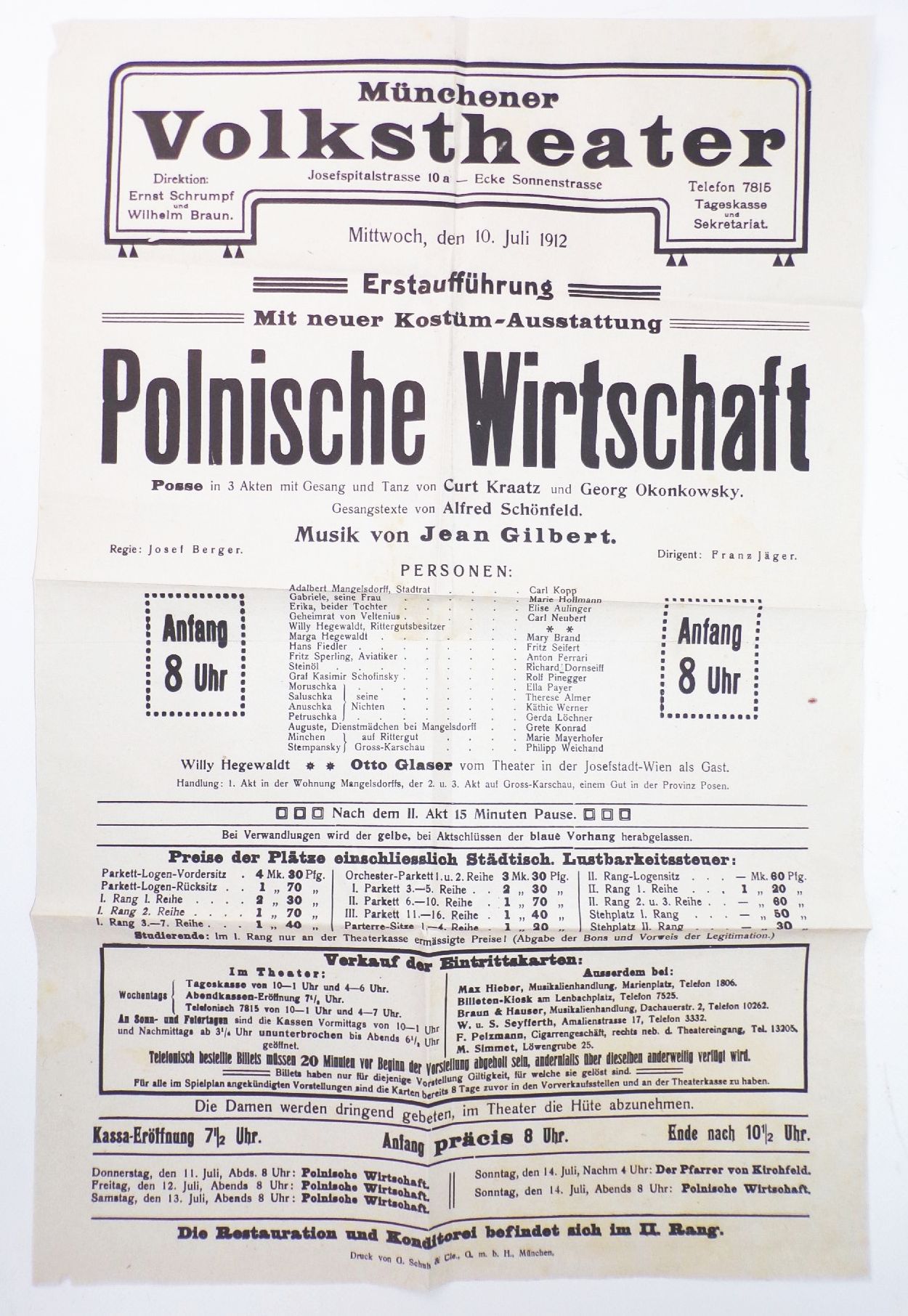 Volkstheater Programm Munchen