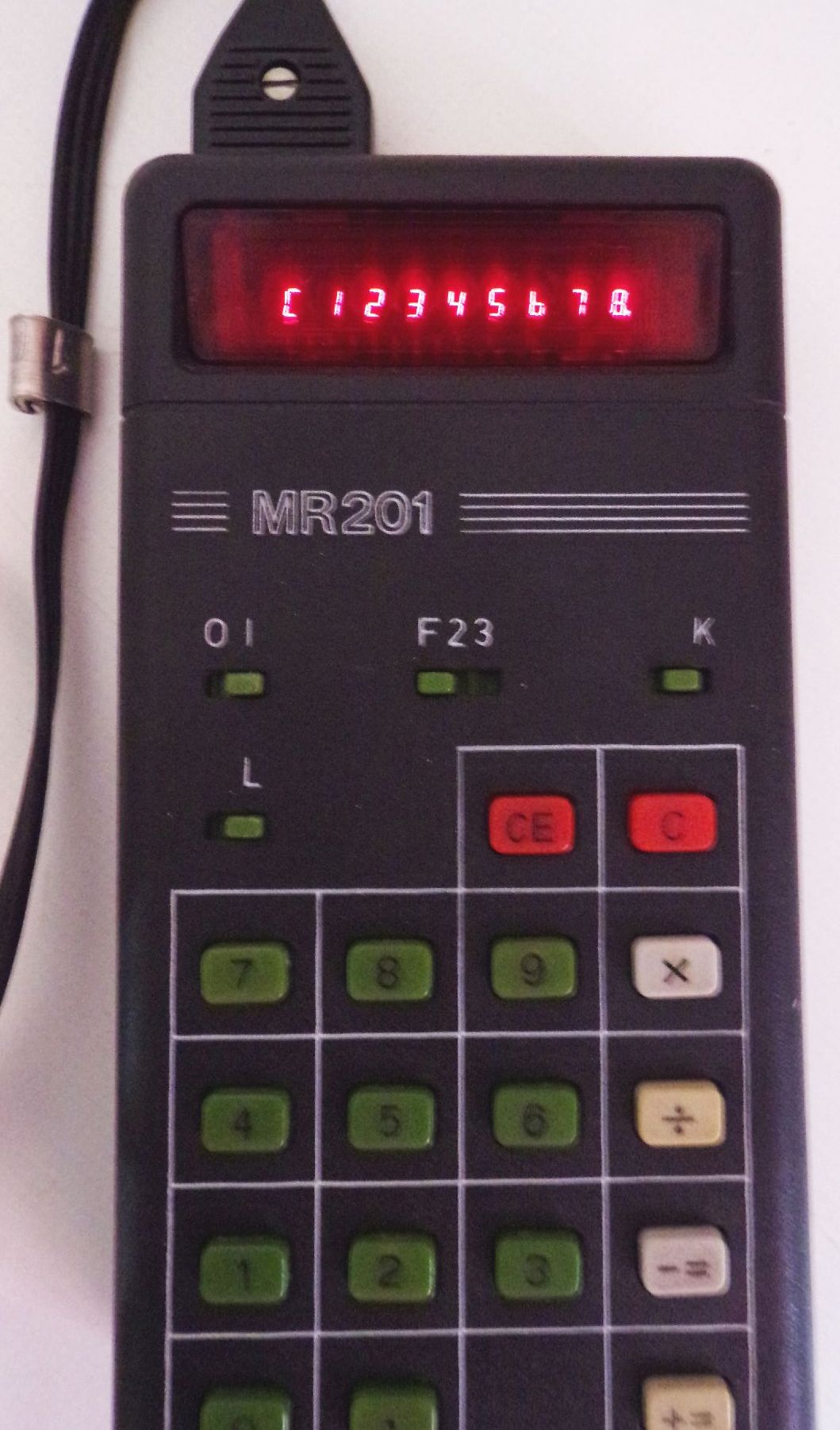 DDR Taschenrechner MR201 funktionstüchtig OVP | 21064