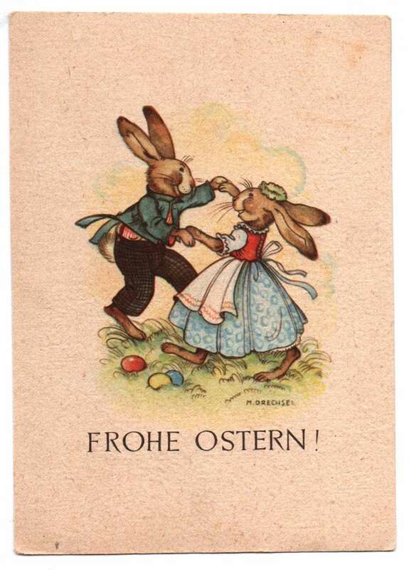 Frohe Ostern Vintage Bilder
