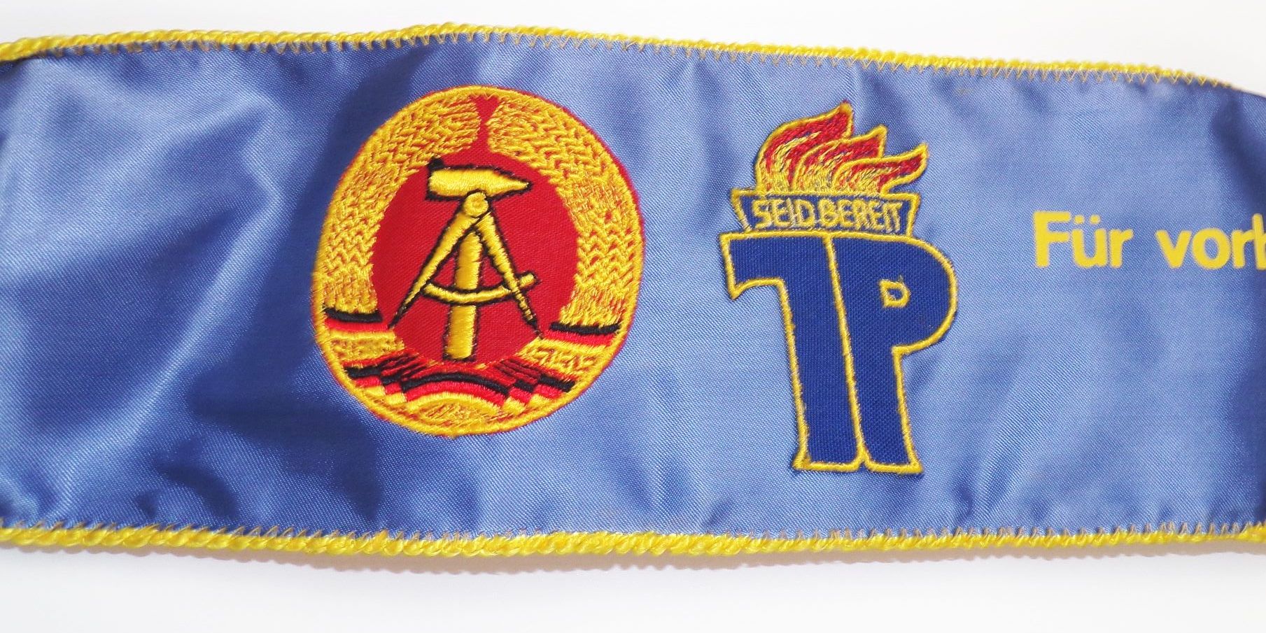 Alter Wimpel Junge Pioniere Vorbereitung 30 Jahrestag der DDR teils ...