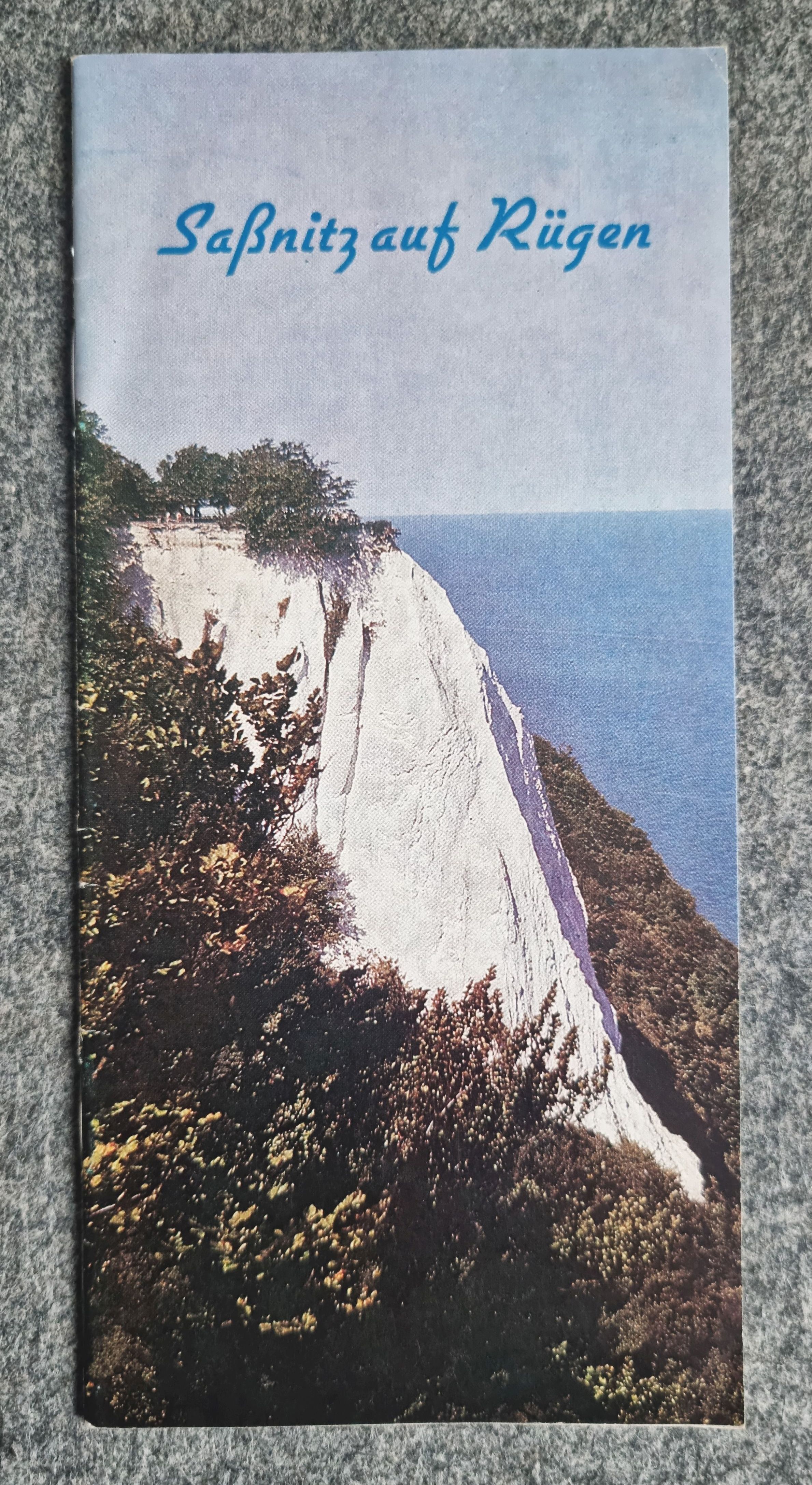 Saßnitz auf Rügen Reiseprospekt DDR Ortsgeschichte Sehenswürdigkeiten ...