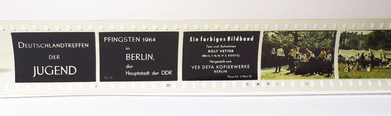 Defa Color Rollfilm Deutschlandtreffen der Jugend 1964 Teil 1 2 3 ...