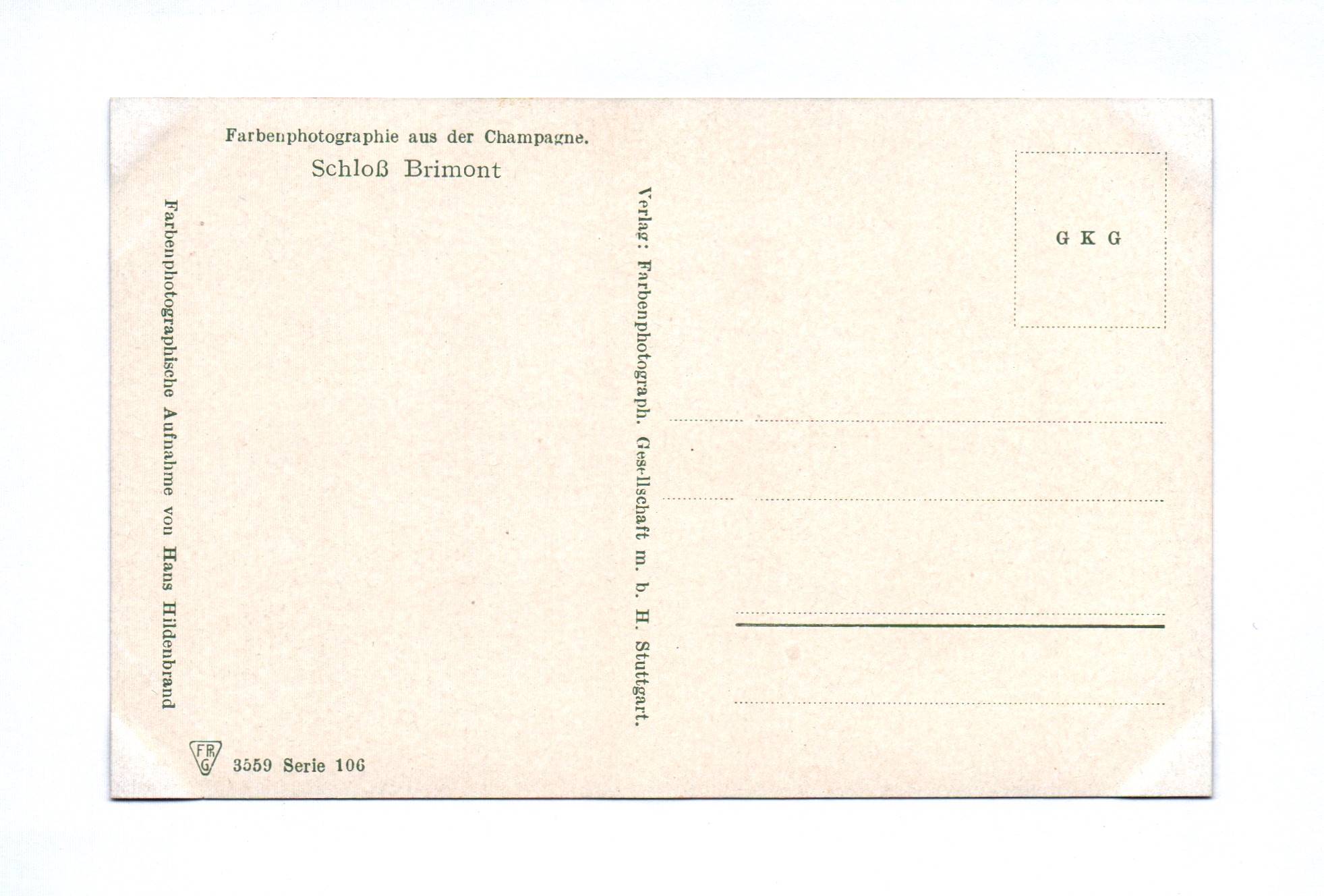 Ak Schloß Brimont Frankreich Farbenphotographie aus der Champagne | Ak3913