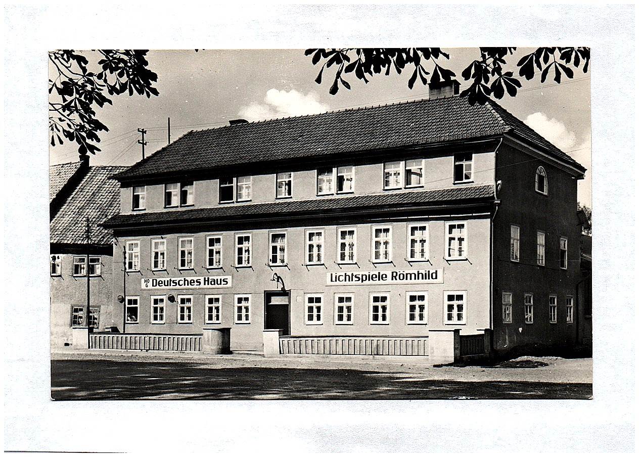Ak Deutsches Haus Lichtspiele Römhild DDR | Ak528