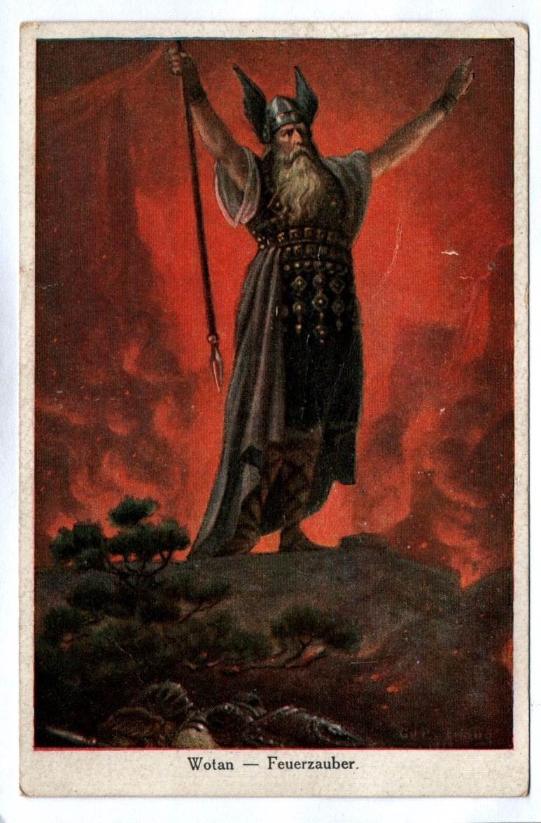 Ak Wotan Feuerzauber Germanen Gott Motivkarte | 17068
