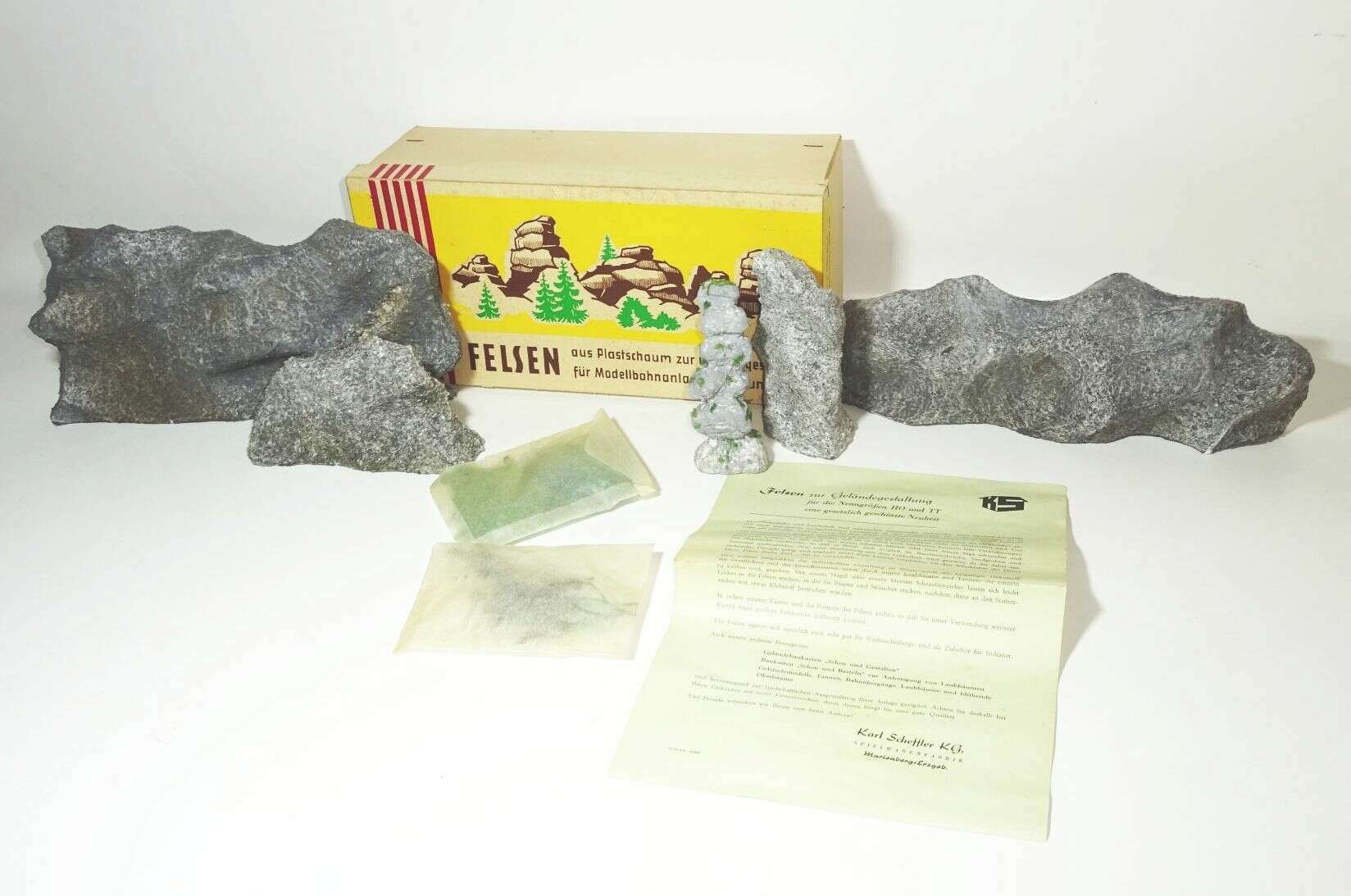 Karl Scheffler Felsen OVP H0 und TT 1950er 1960er Modellbau | 13605