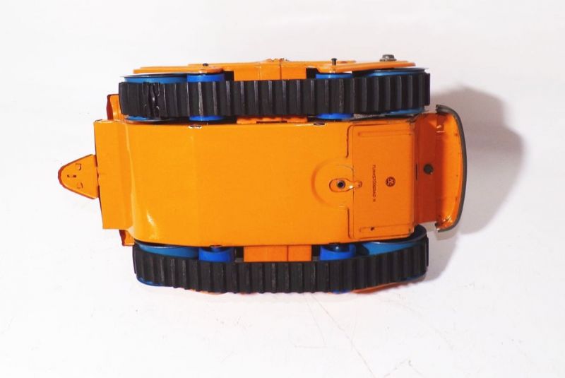 MSB Raupe Raupenschlepper mit Fahrer Orange DDR Spielzeug | 14670