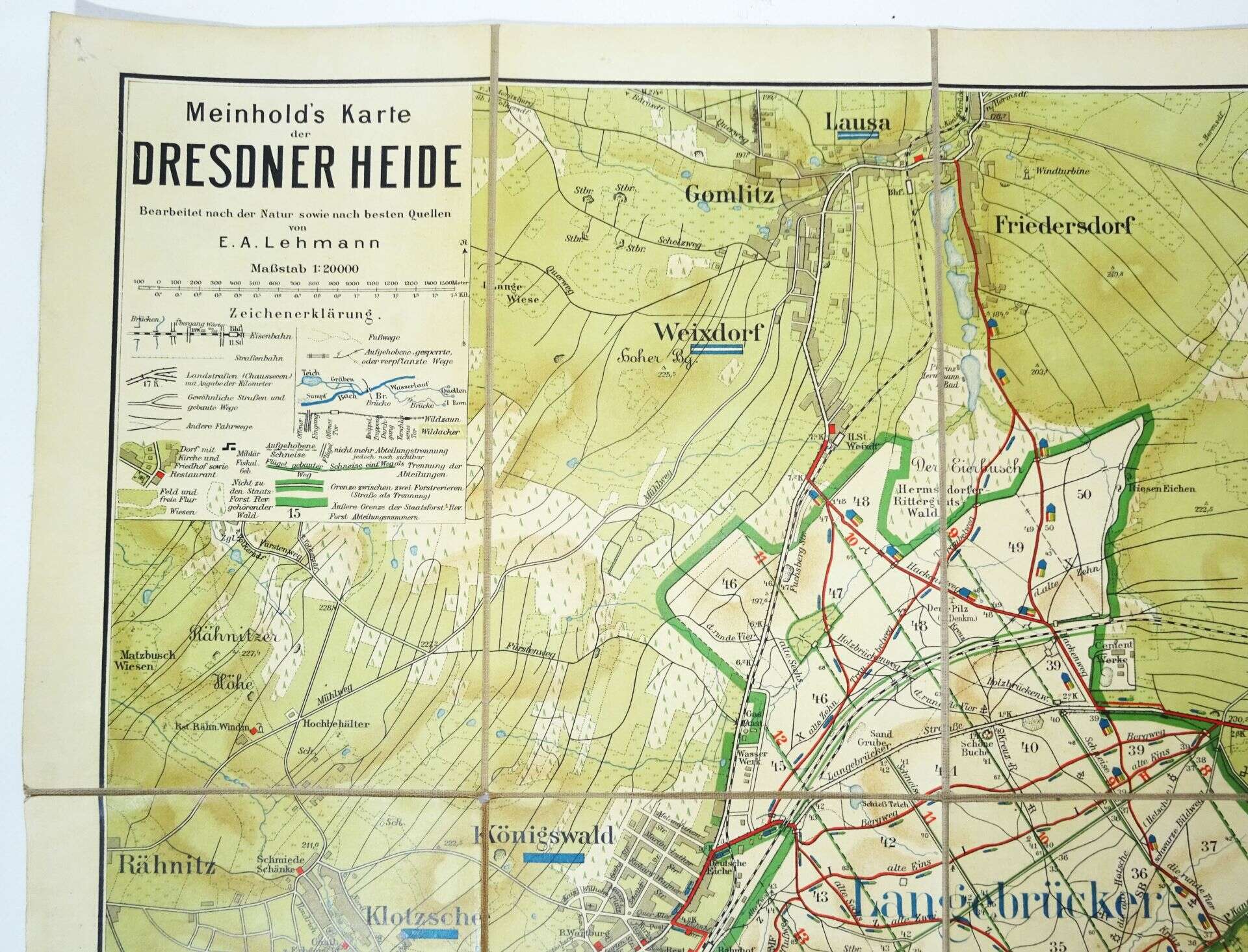 Stilvolle Karte Dbener Heide Fotosnull