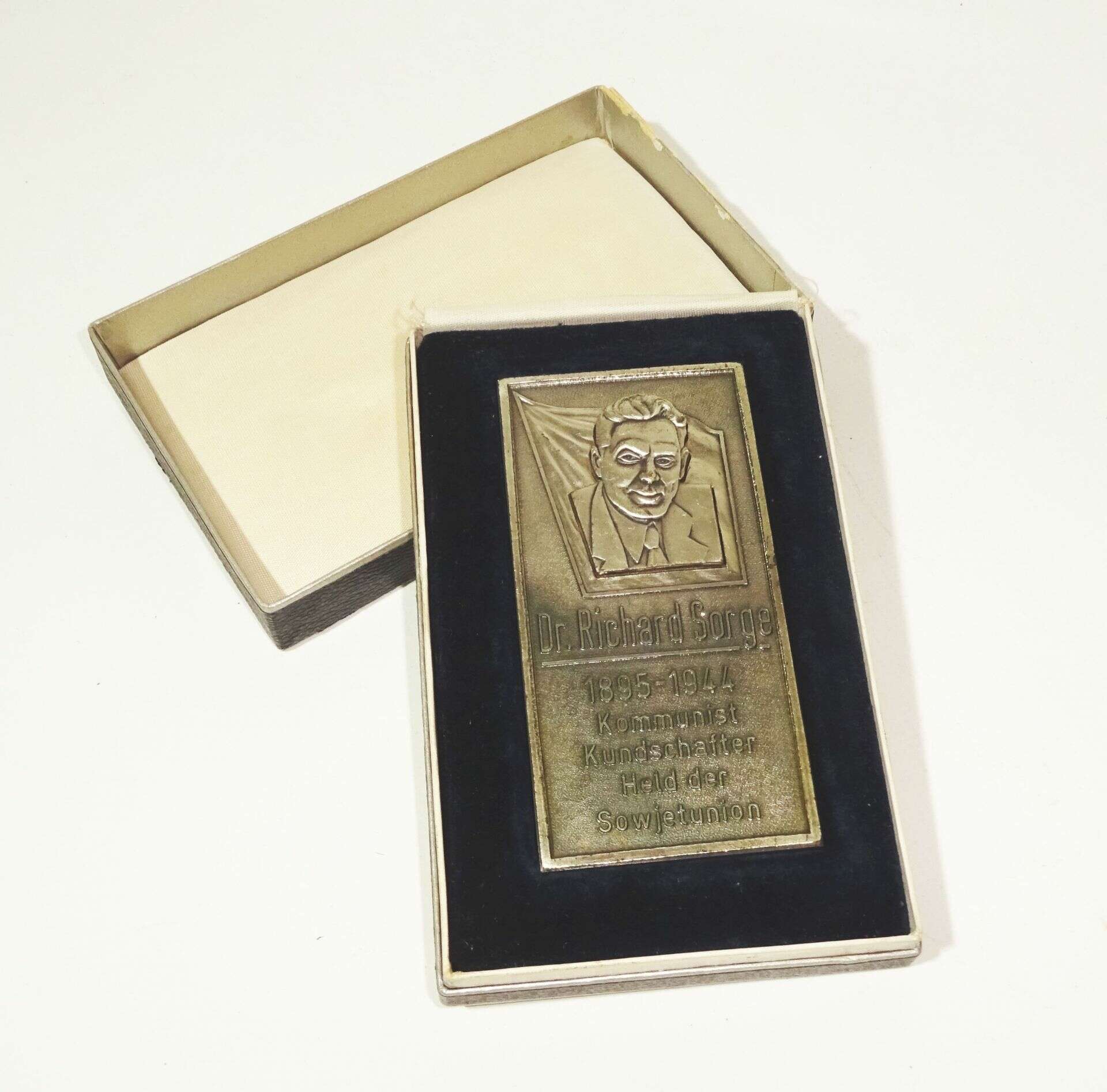 Dr Richard Sorge Plakette DDR Auszeichnung MfS Stasi | 12078