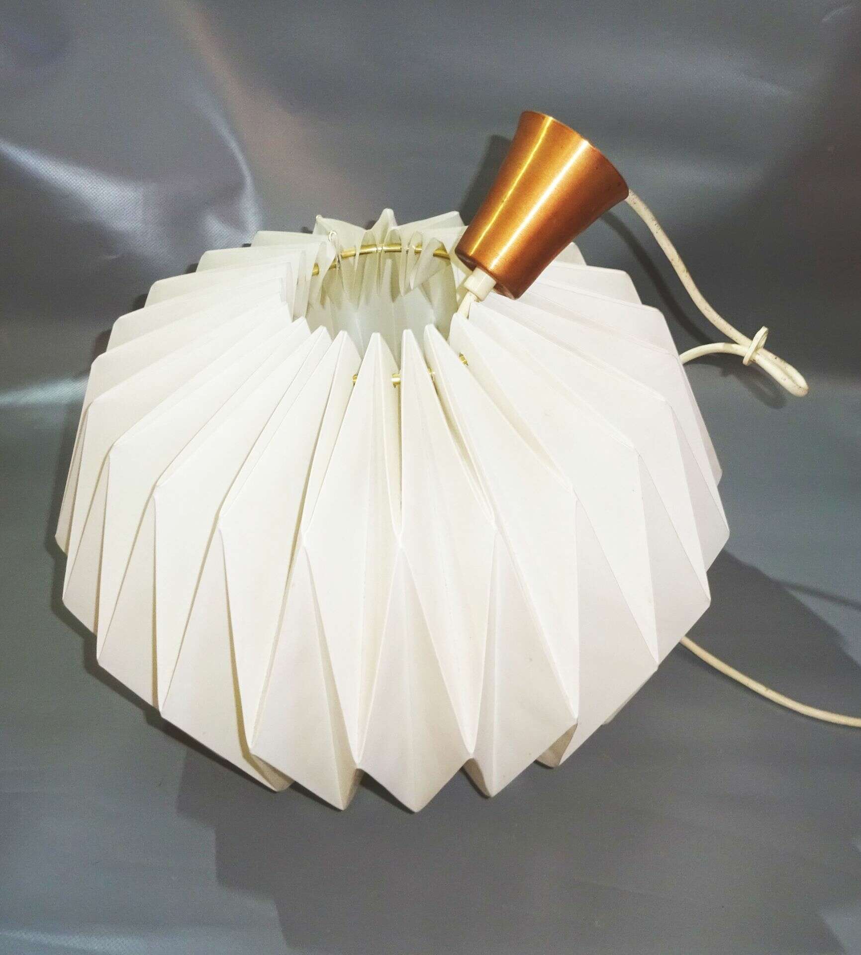 Vintage Origami Pendelleuchte Deckenlampe Krause Leuchten 1960er DDR ...