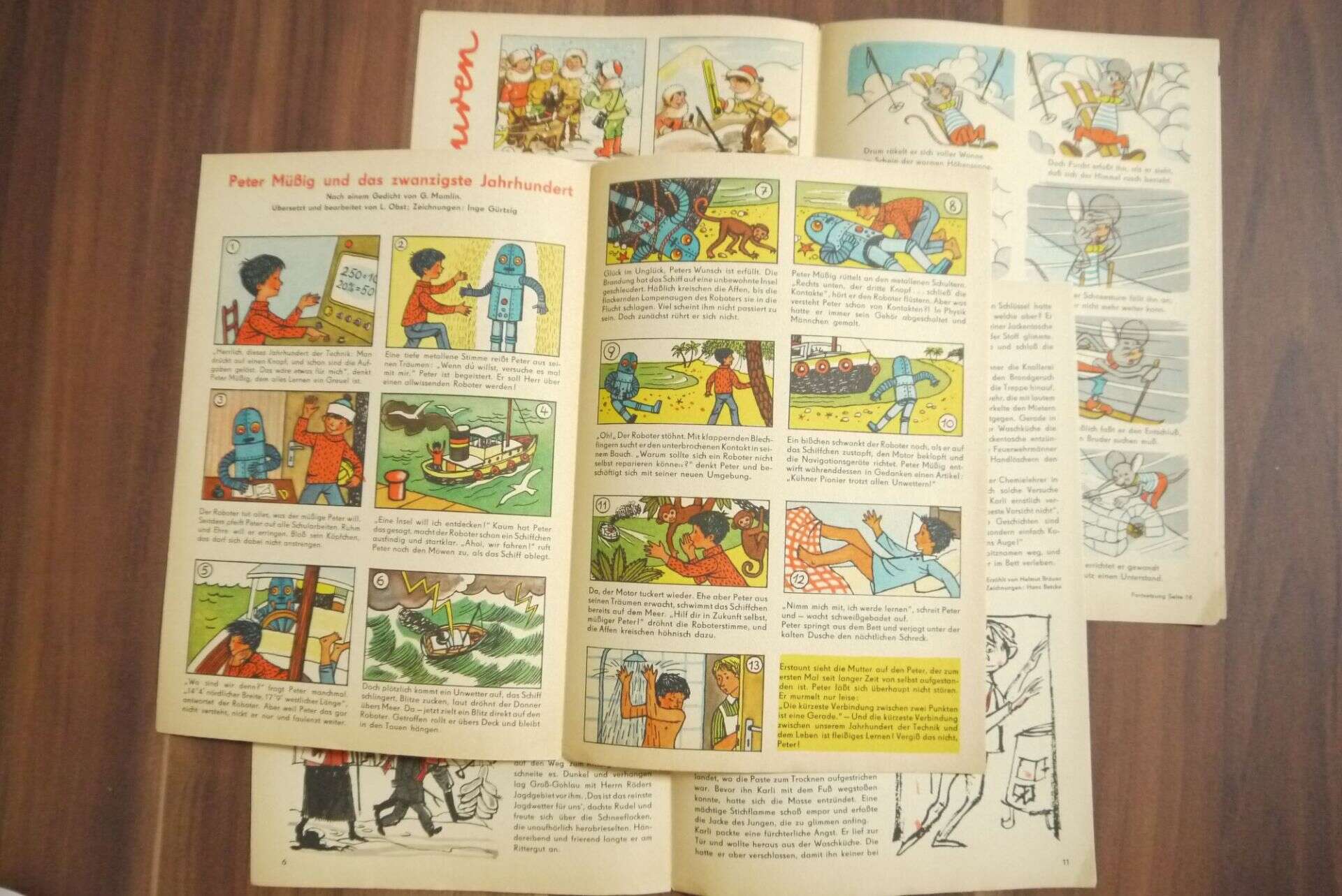 Atze 1964 Heft 1 DDR Comic Auf Nansens Spuren | 101748