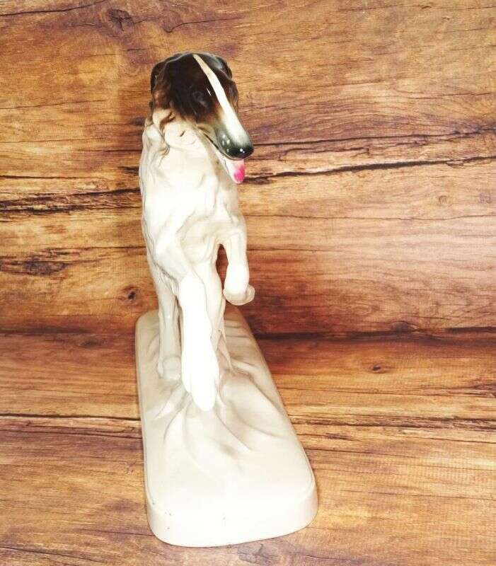 Porzellanfigur Windhund Barsoi Art Deco Hund Hertwig Katzhütte 1930er ...